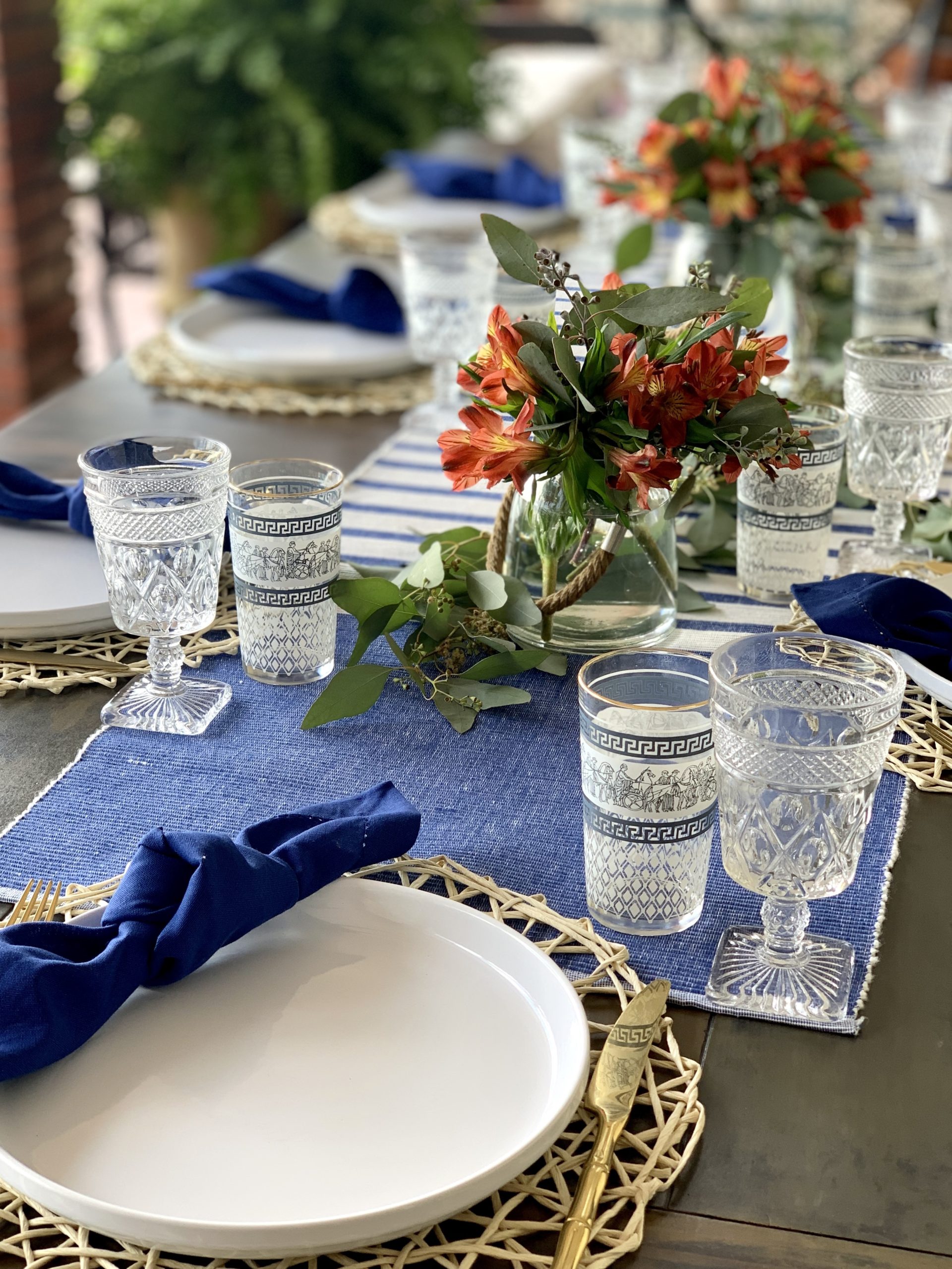 Greek Inspired Tablescape – The Tiny Fairy