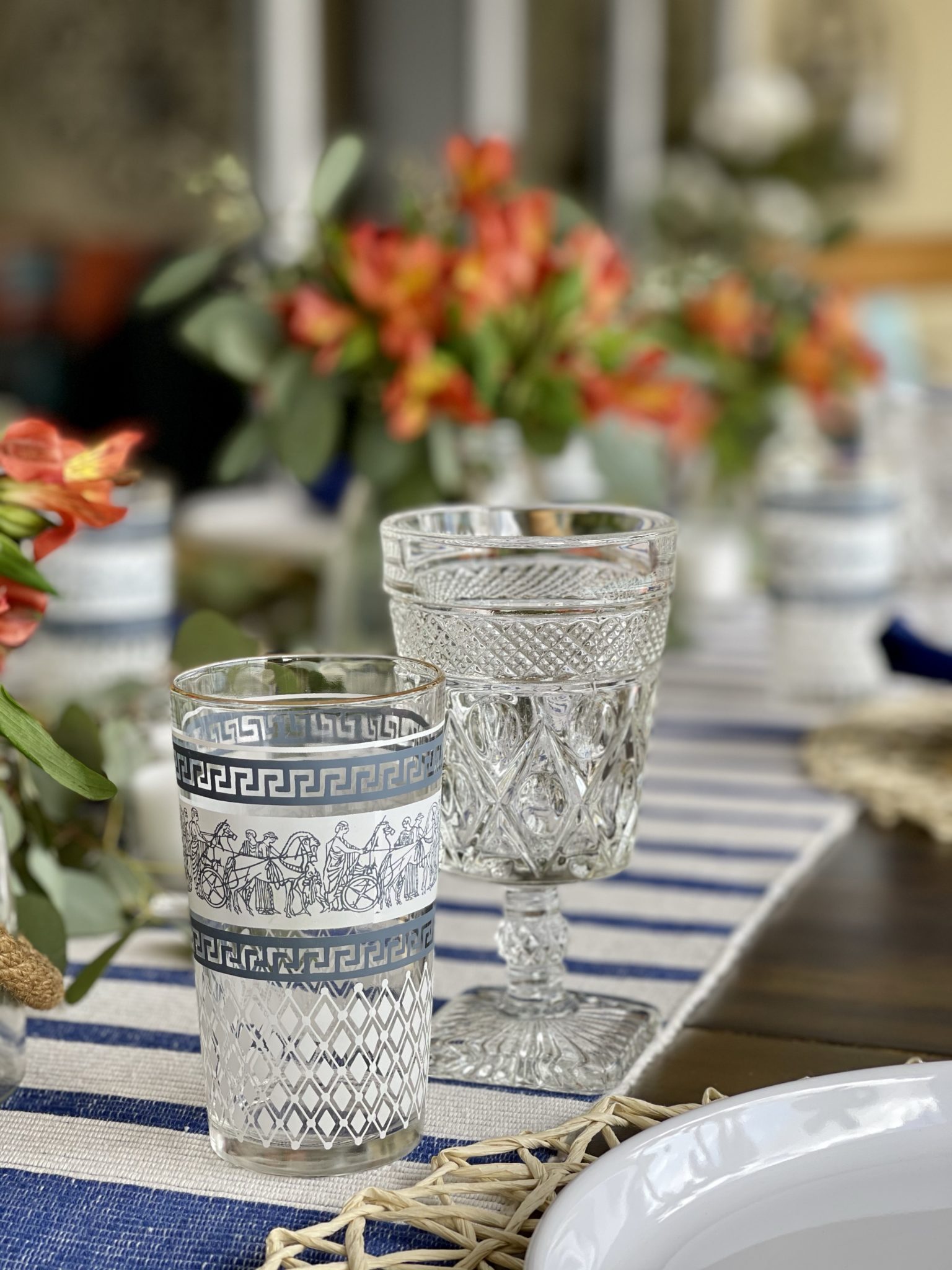 Greek Inspired Tablescape – The Tiny Fairy