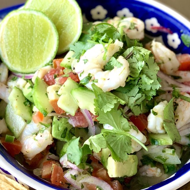 Simple Shrimp Ceviche with Avocado – The Tiny Fairy