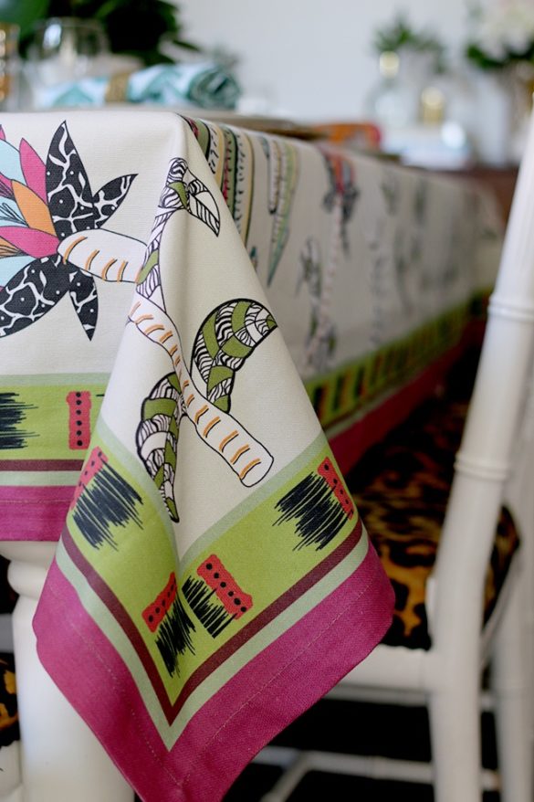 DIY – How To Paint A Tablecloth – The Tiny Fairy