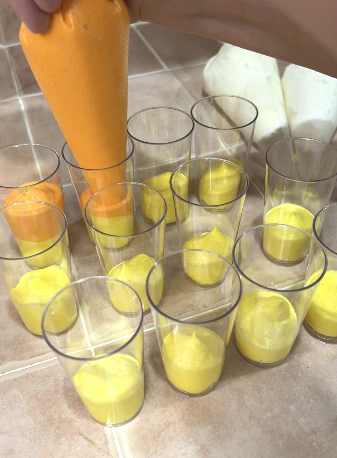 Candy Corn Cheesecake Shooters – The Tiny Fairy